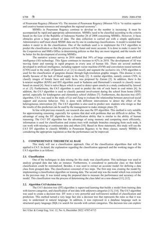 Implementation of the C4.5 algorithm for micro, small, and medium enterprises classification | PDF