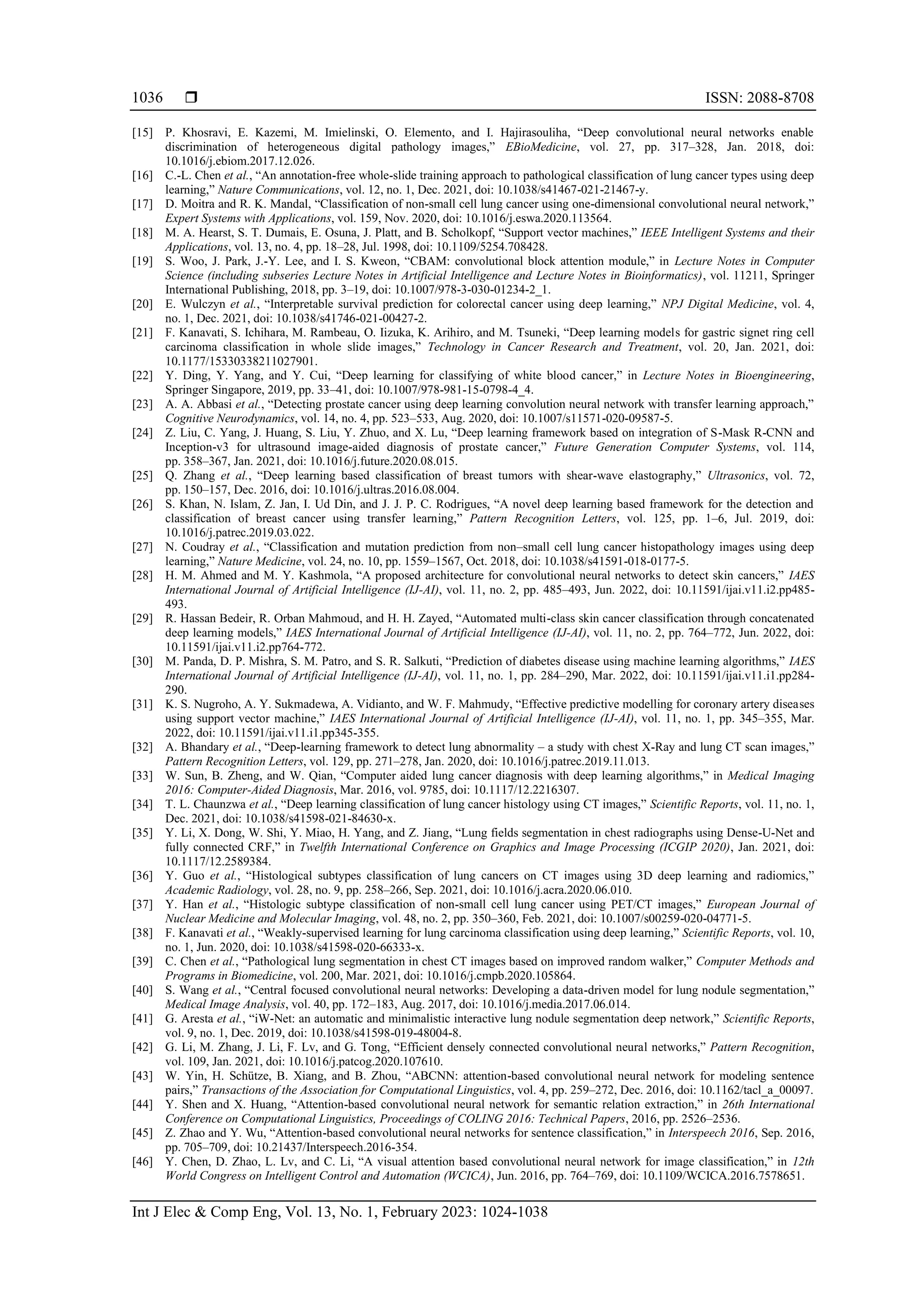 Enhanced Convolutional Neural Network For Non Small Cell Lung Cancer Classification Pdf
