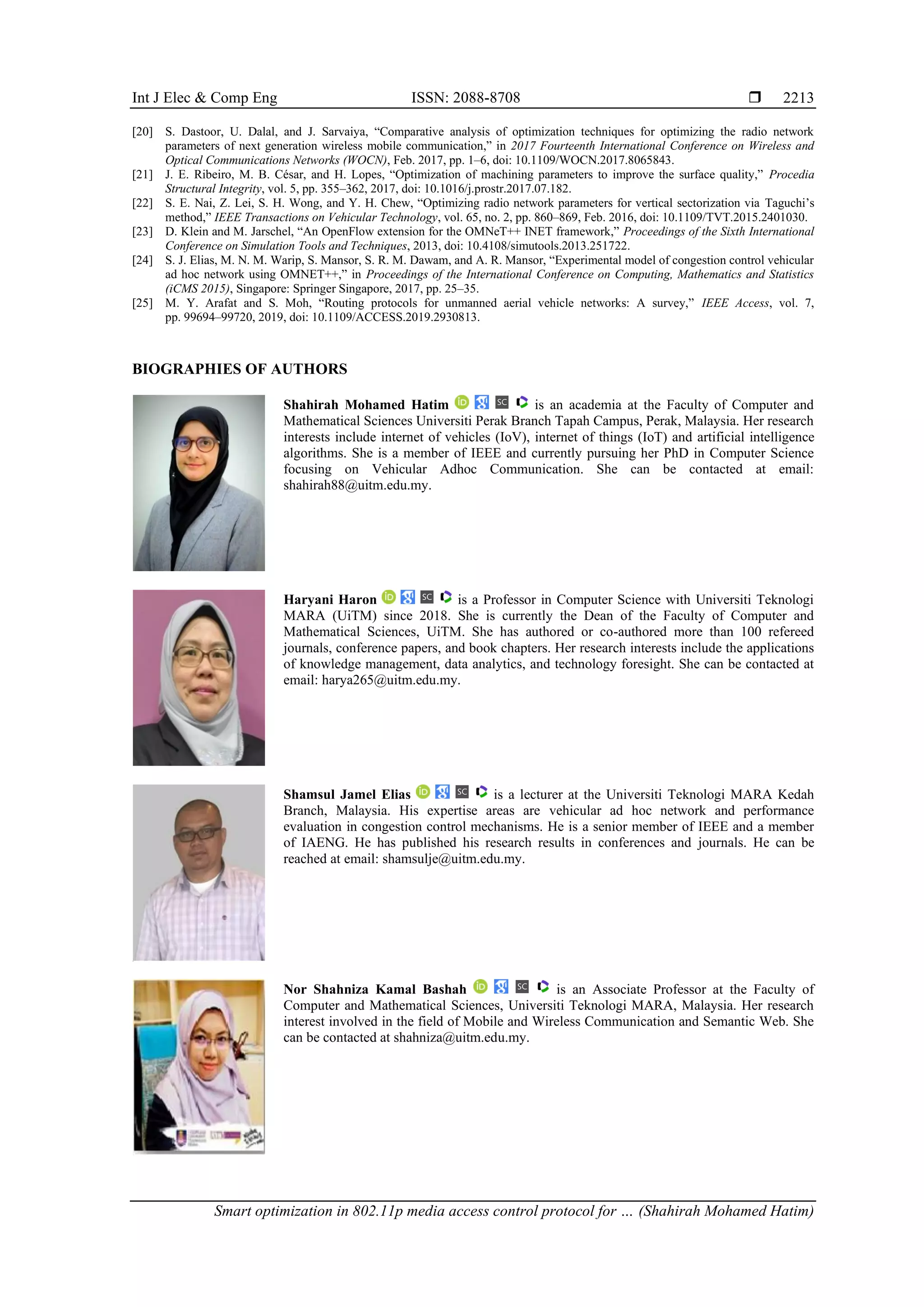 Smart optimization in 802.11p media access control protocol for vehicular ad hoc network | PDF