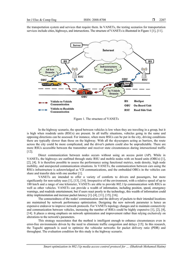 Smart optimization in 802.11p media access control protocol for vehicular ad hoc network | PDF