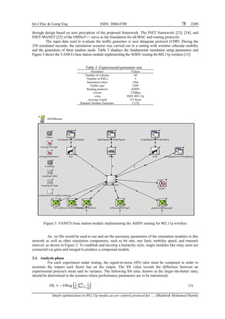 Smart optimization in 802.11p media access control protocol for vehicular ad hoc network | PDF