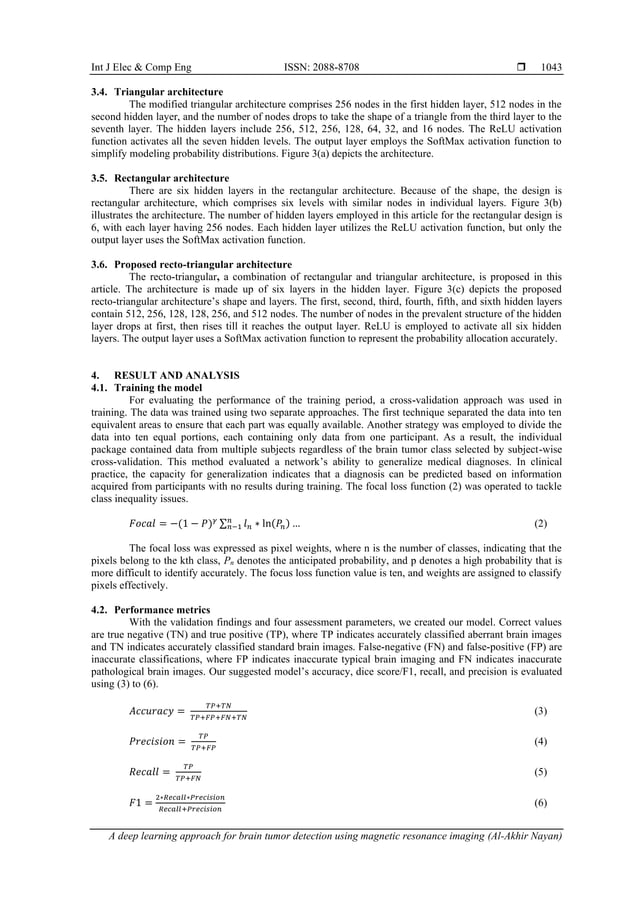 A deep learning approach for brain tumor detection using magnetic ...