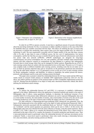 Landslide early warning systems: a perspective from the internet of ...