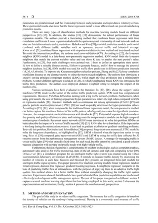 Adaptive traffic lights based on traffic flow prediction using machine ...