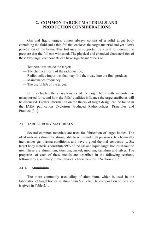 PET - Targetry for Cyclotron | PDF | Chemistry | Science