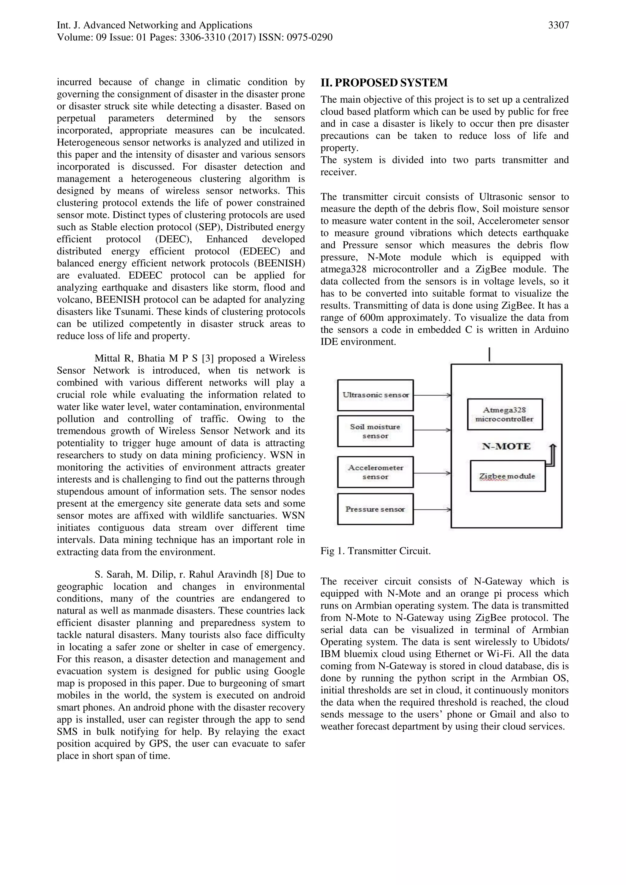 Disaster Debris Detection and Management System using WSN & IoT | PDF