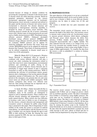 Disaster Debris Detection and Management System using WSN & IoT | PDF