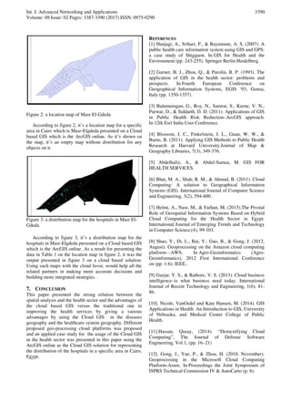 Cloud Based Spatial Analysis for the Health Sector: a Case Study of ...