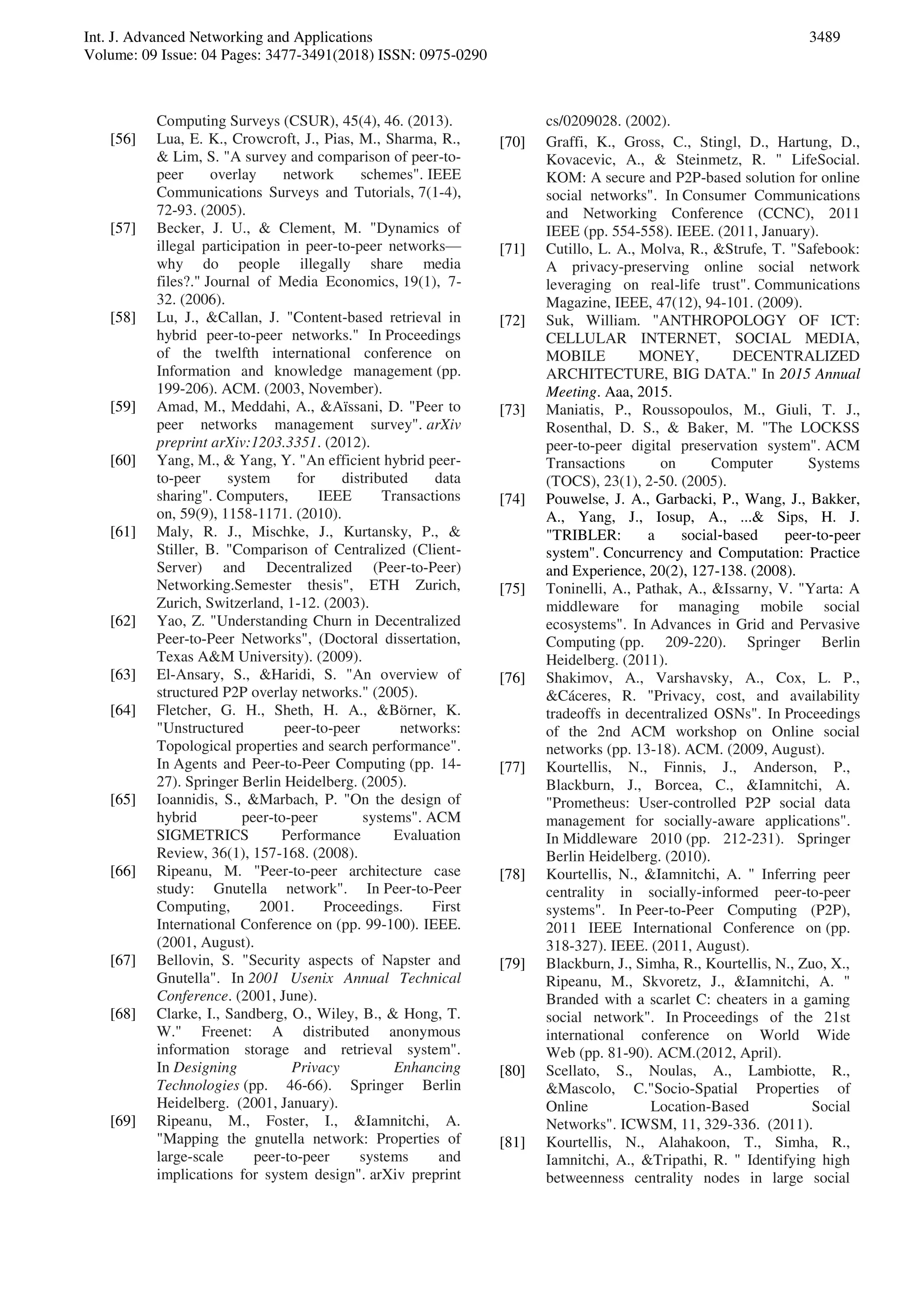 Comparative Analysis of Peer to Peer Networks | PDF