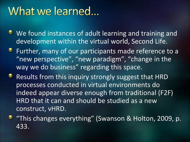 The Emergence of Virtual Human Resource Development | PPT