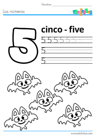 Va 03-cuadernillo-numeros-halloween | PDF