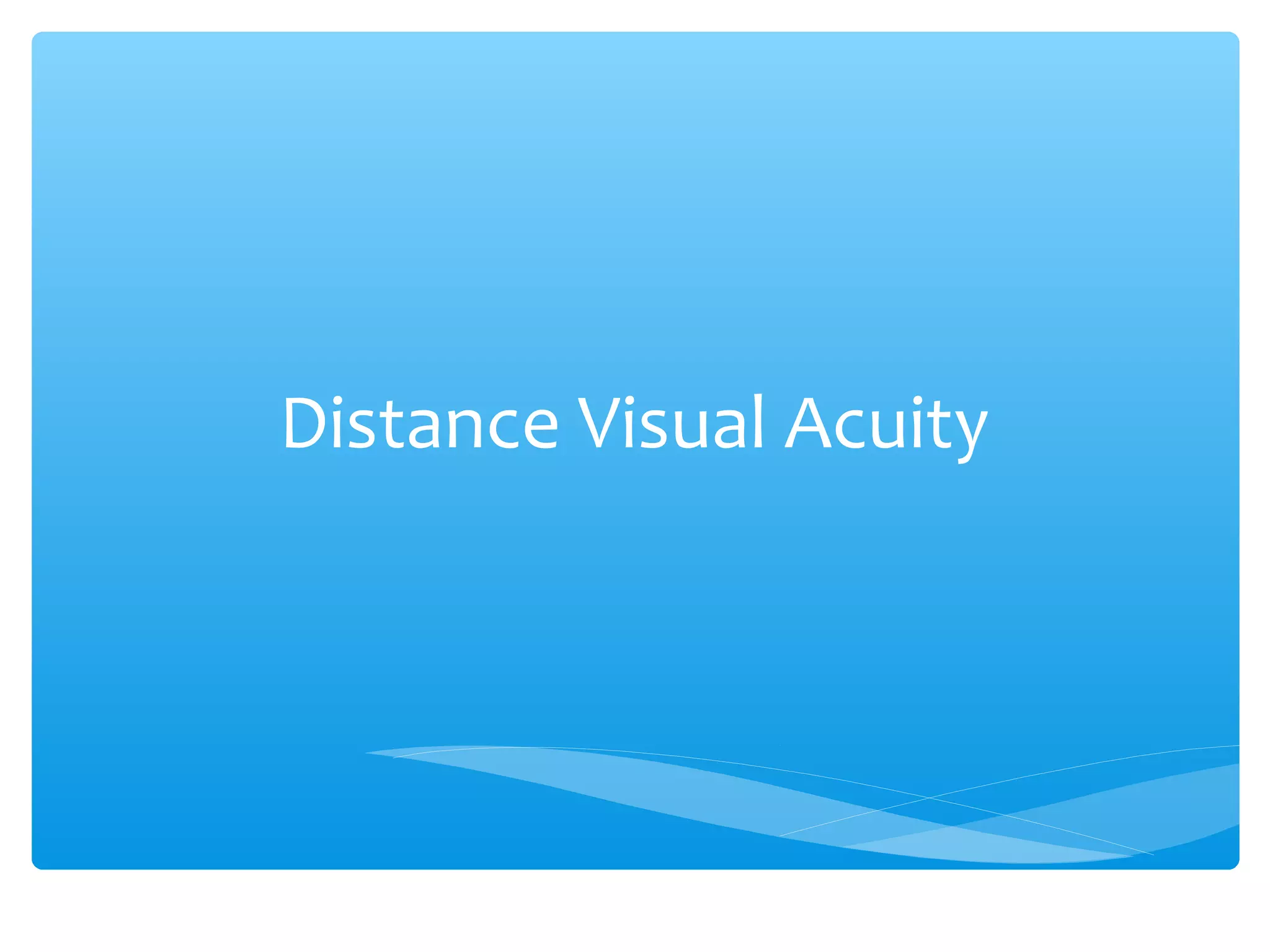 BEST PPT ON VISUAL ACUITY | PPT