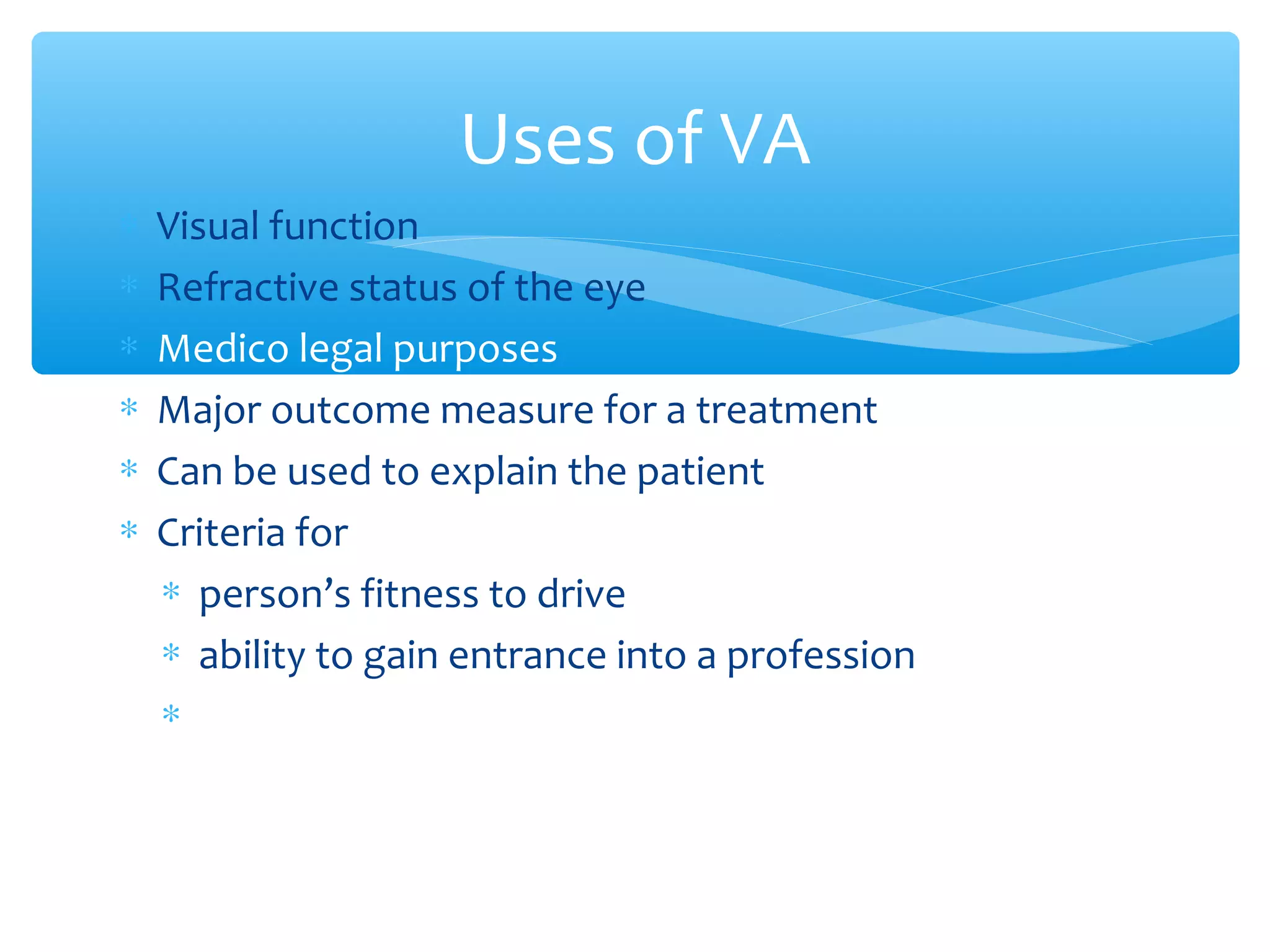BEST PPT ON VISUAL ACUITY | PPT