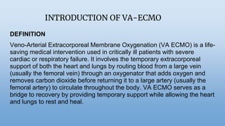Veno-Arterial Ecmo (VA-ECMO) & Their basic | PPTX