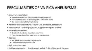 VA-PICA ANEURYSMS (surgical management).pptx