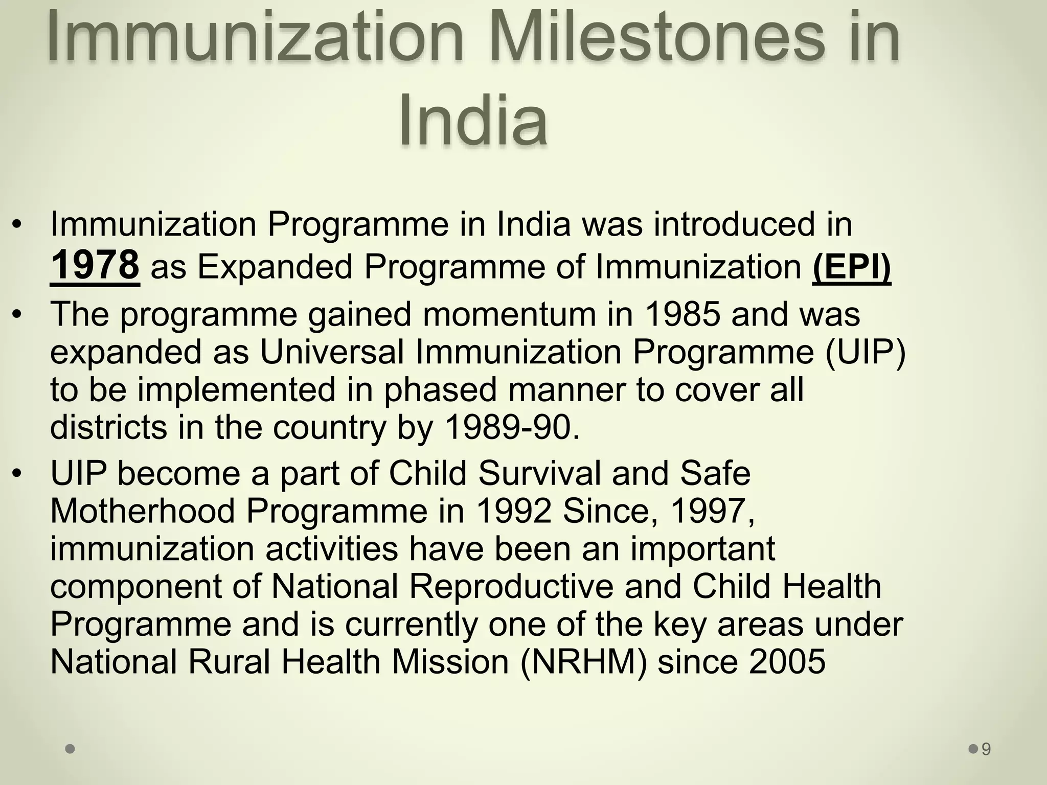 National Immunization Schedule | PPTX