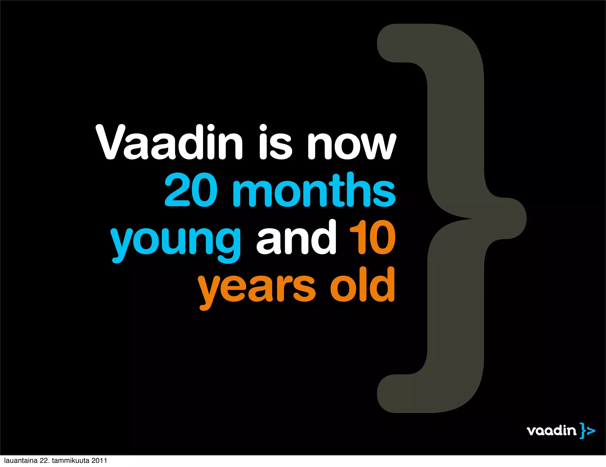 Vaadin roadmap | PPT