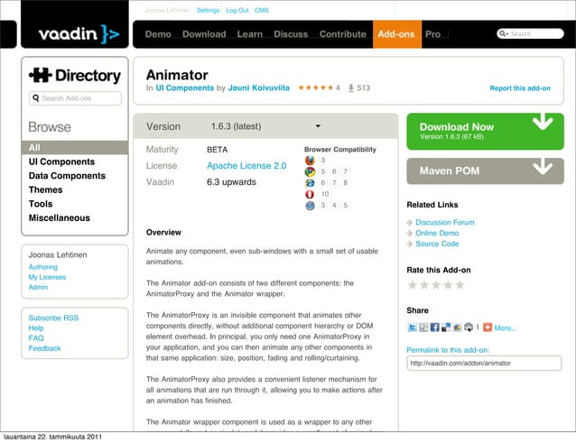 Vaadin roadmap | PPT