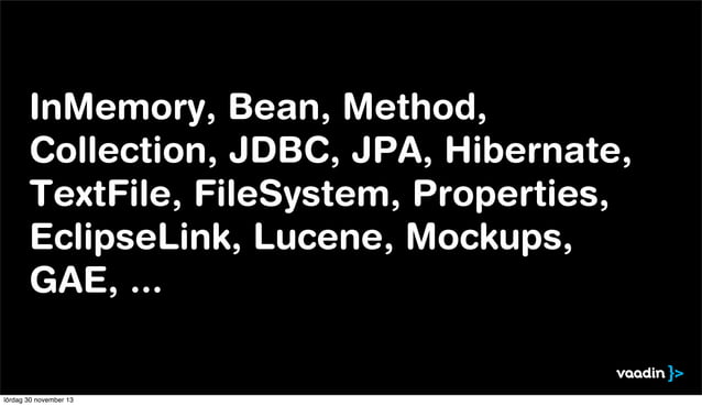 Introduction to Vaadin 7 | PPT