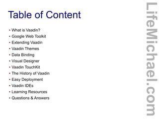 Vaadin Jump Start | PPT