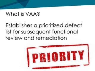 Vulnerability Assessment & Analysis (VAA) Overview | PPTX