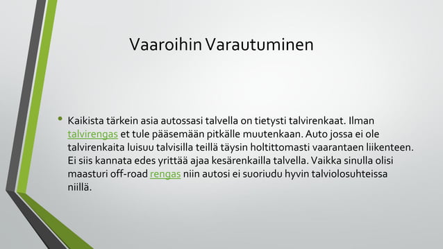 Vaaroihin varautuminen | PPT