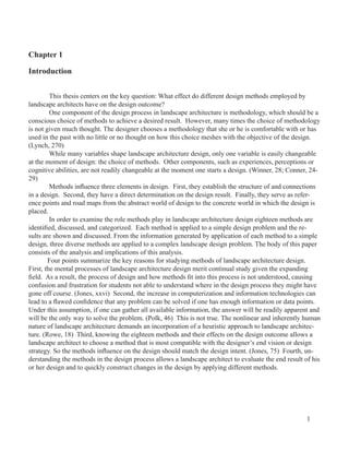VA: A Study of Landscape Architecture Design Methods - Virginia Polytechnic Institute | PDF