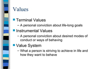 Chapter 2 values, attitudes, emotions and culture the manager as a ...