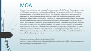 Vabomere Group Project that presented drug information of vabomere | PPT
