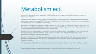 Vabomere Group Project that presented drug information of vabomere | PPTX