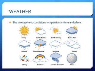 Vocabulary Unit4 | PPTX | Weather | Science