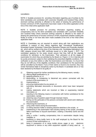 Vacancies at reserve bank of india | PDF