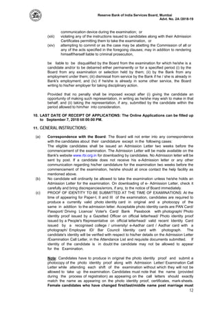 Vacancies at reserve bank of india | PDF
