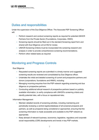 Vacancy terms of reference -associate psp screening officer (cph), iica ...