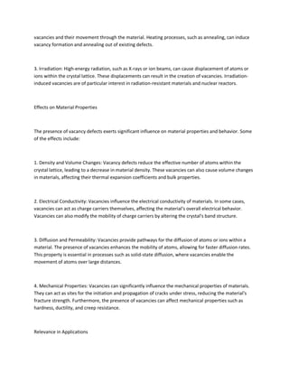 Vacancy defect | PDF