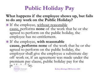 Vacation and Public Holiday Pay | PPTX