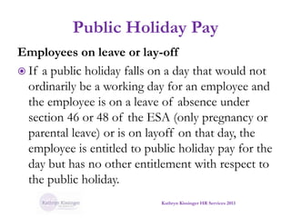 Vacation and Public Holiday Pay | PPTX