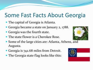 Evan's State Vacation Project-Georgia | PPT