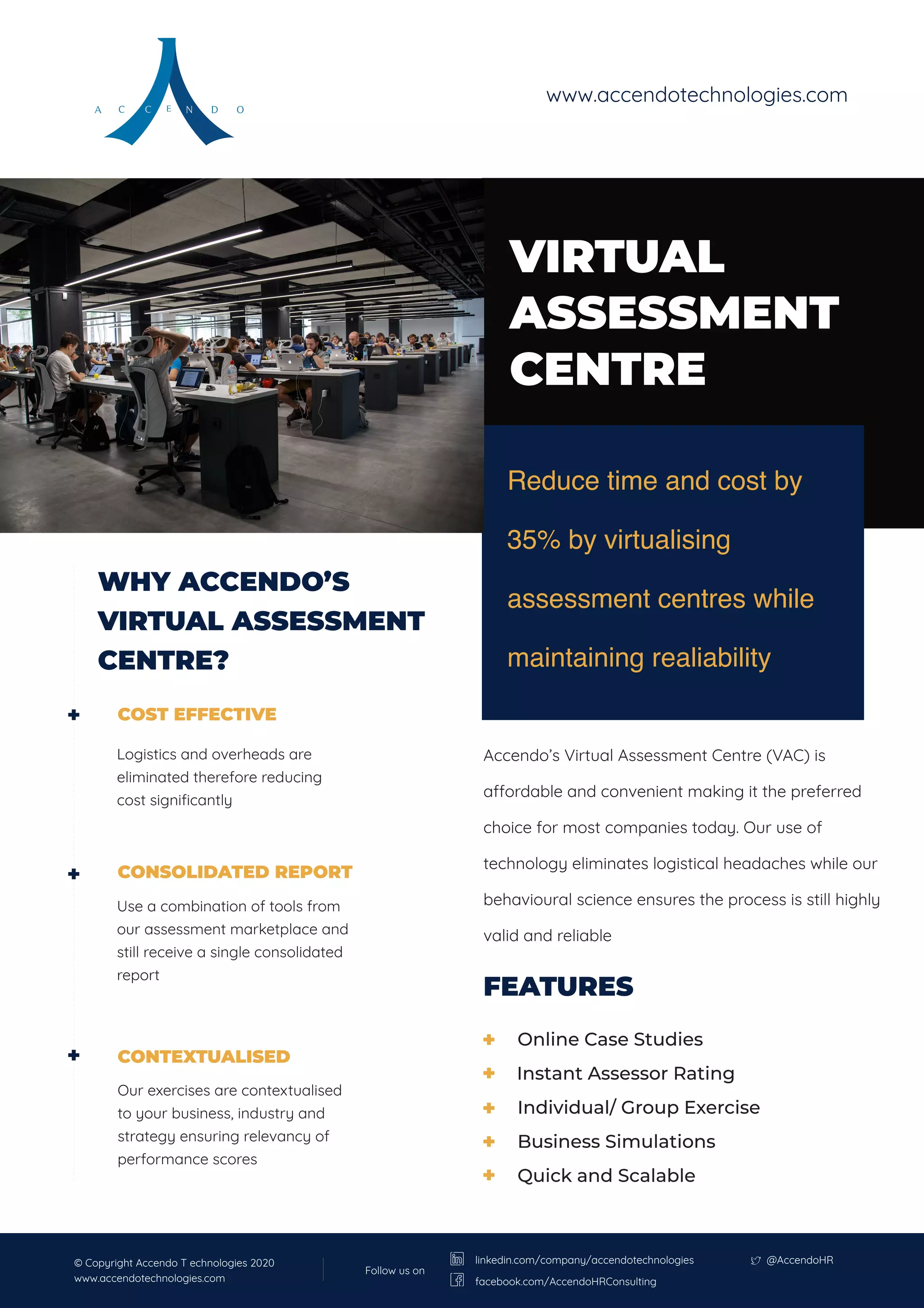 Accendo's Virtual Assessment Centre Solution | PDF