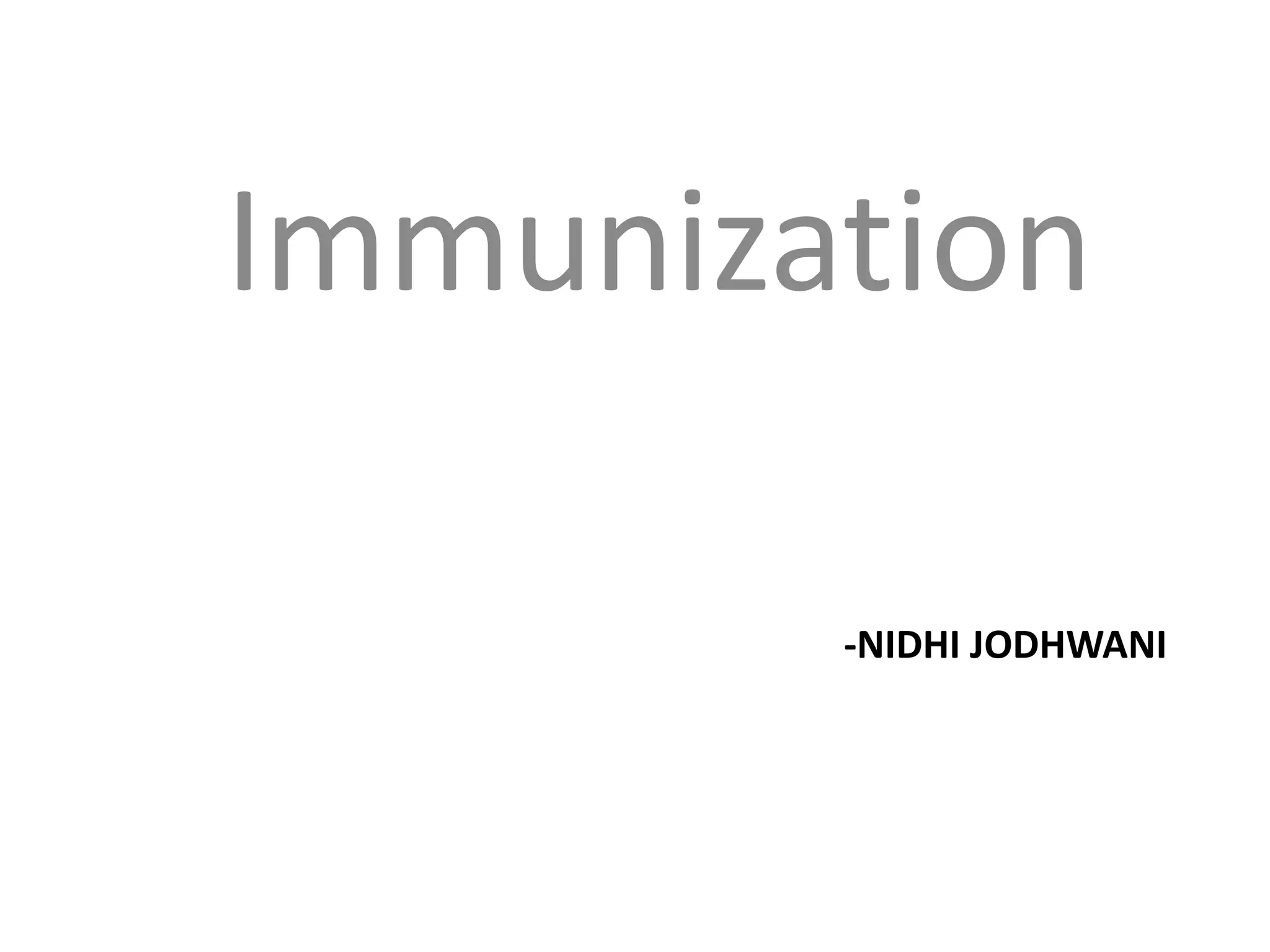 Immunization | PPT