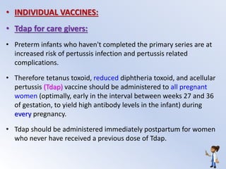 Vaccination in Preterms by - Dr Padmesh - Neonatology | PPTX