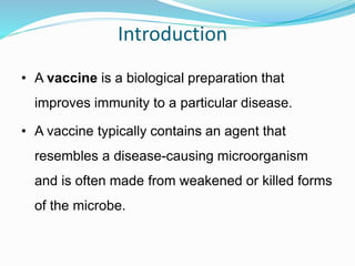 Vaccines and its types | PPTX