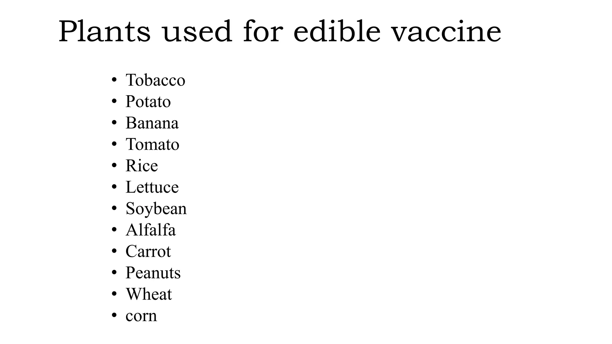 Edible Vaccine | PPTX