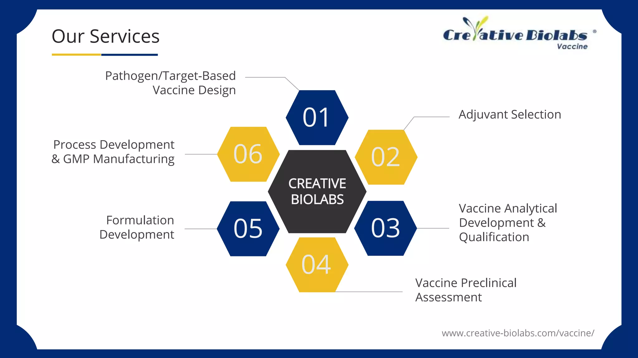 Vaccine Development & GMP Manufacturing - Creative Biolabs | PPTX