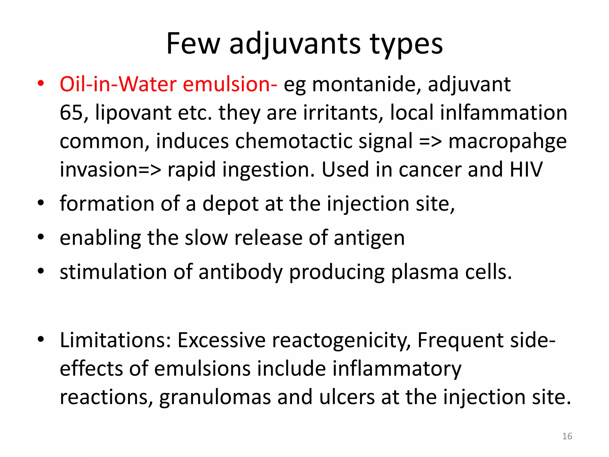 Vaccine and adjuvants | PPTX