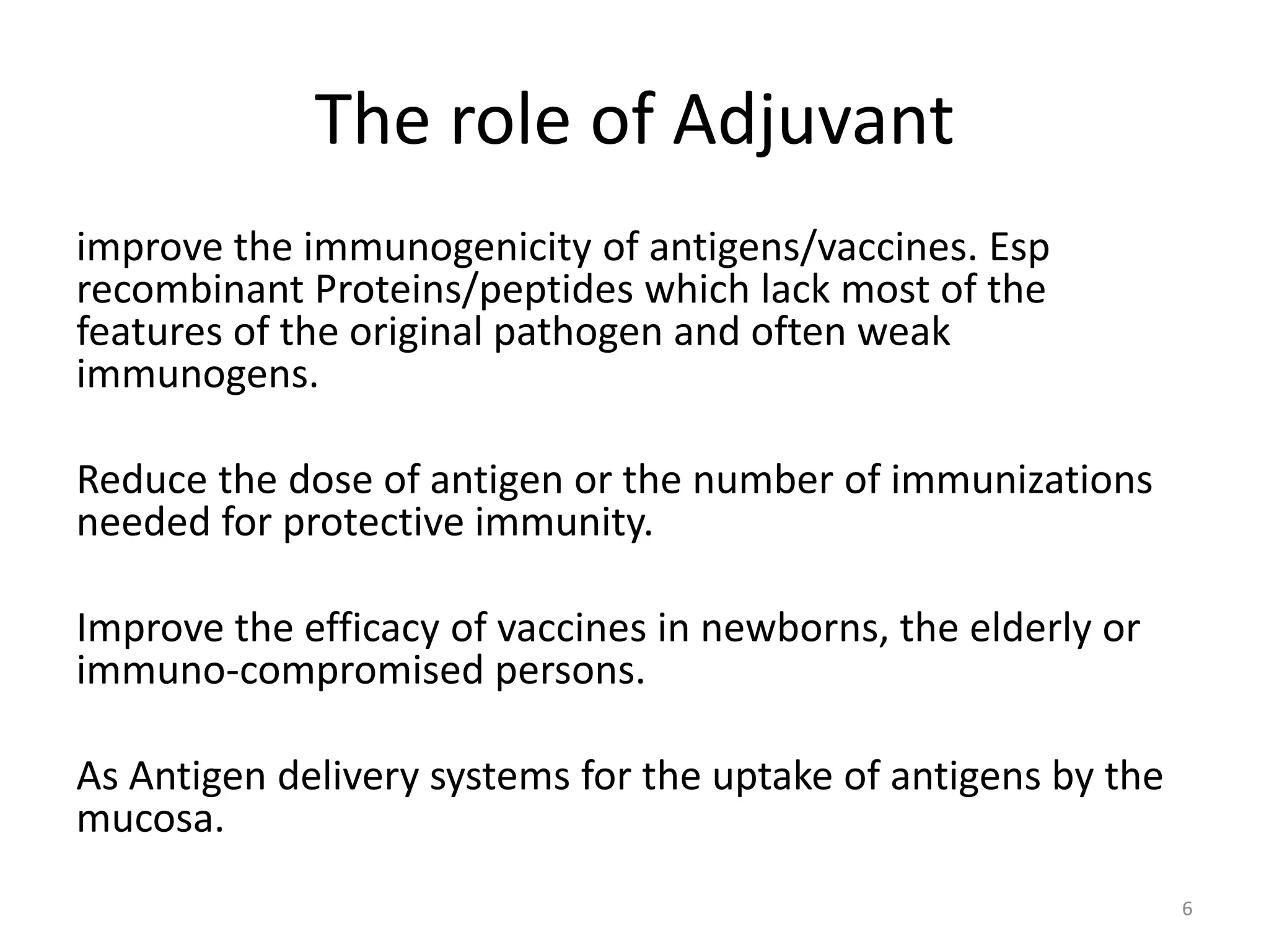 Vaccine and adjuvants | PPTX