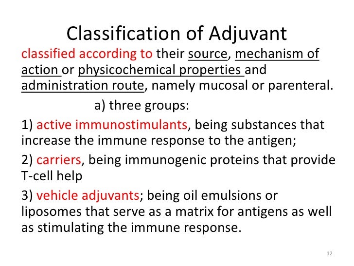 Vaccine and adjuvants