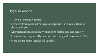 Vaccines and immunization including cold chain , Open vial policy.pptx