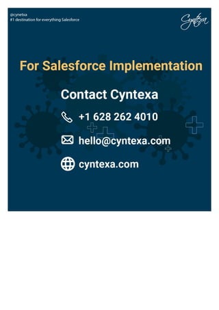 Salesforce Vaccine Cloud | PDF