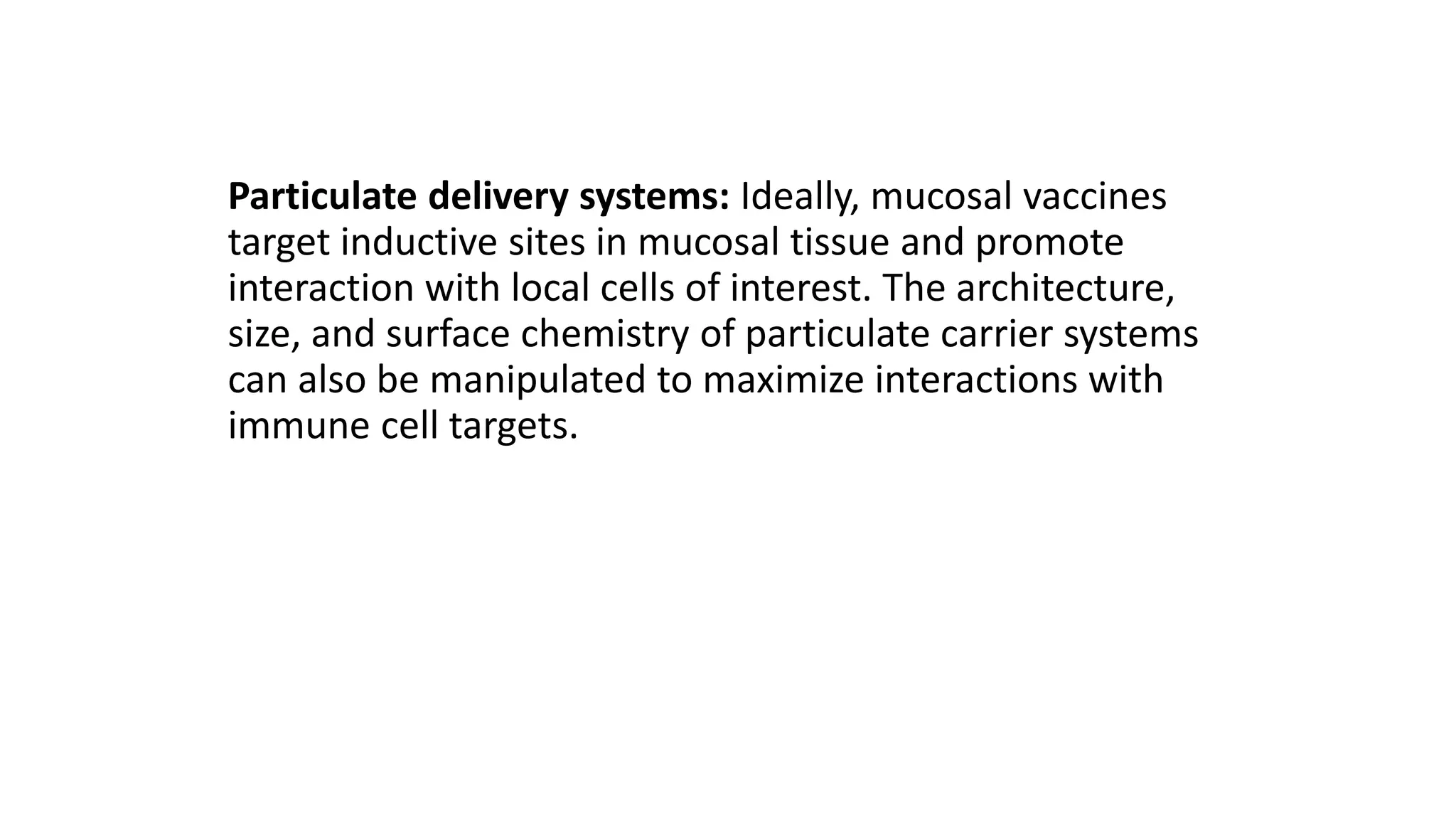 Vaccine Drug Delivery Systems | PPTX